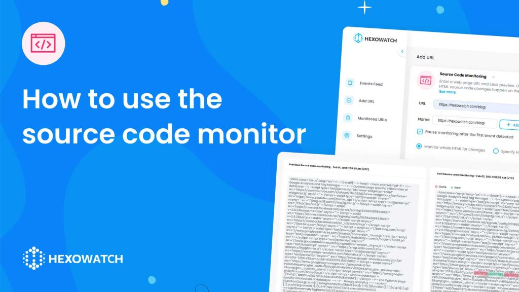 Hexowatch Tutorials Learn To Monitor Landing Pages