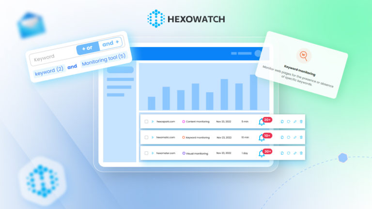 Enhanced keyword monitoring, better UX & more | Hexowatch